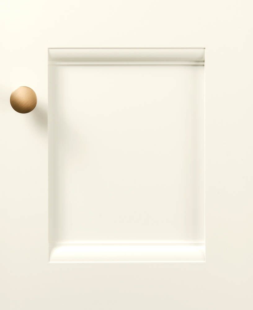Bow Door in Square Inset Face Frame - Crown Point Cabinetry