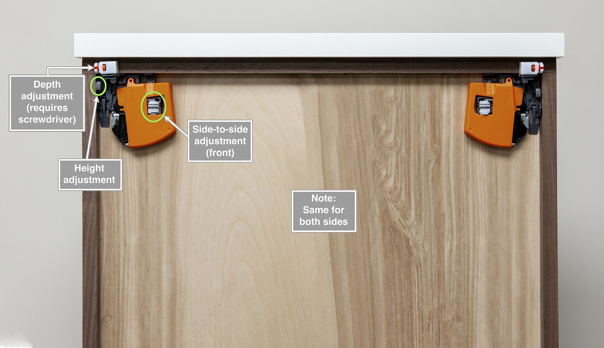 Drawer Adjustment - Crown Point Cabinetry