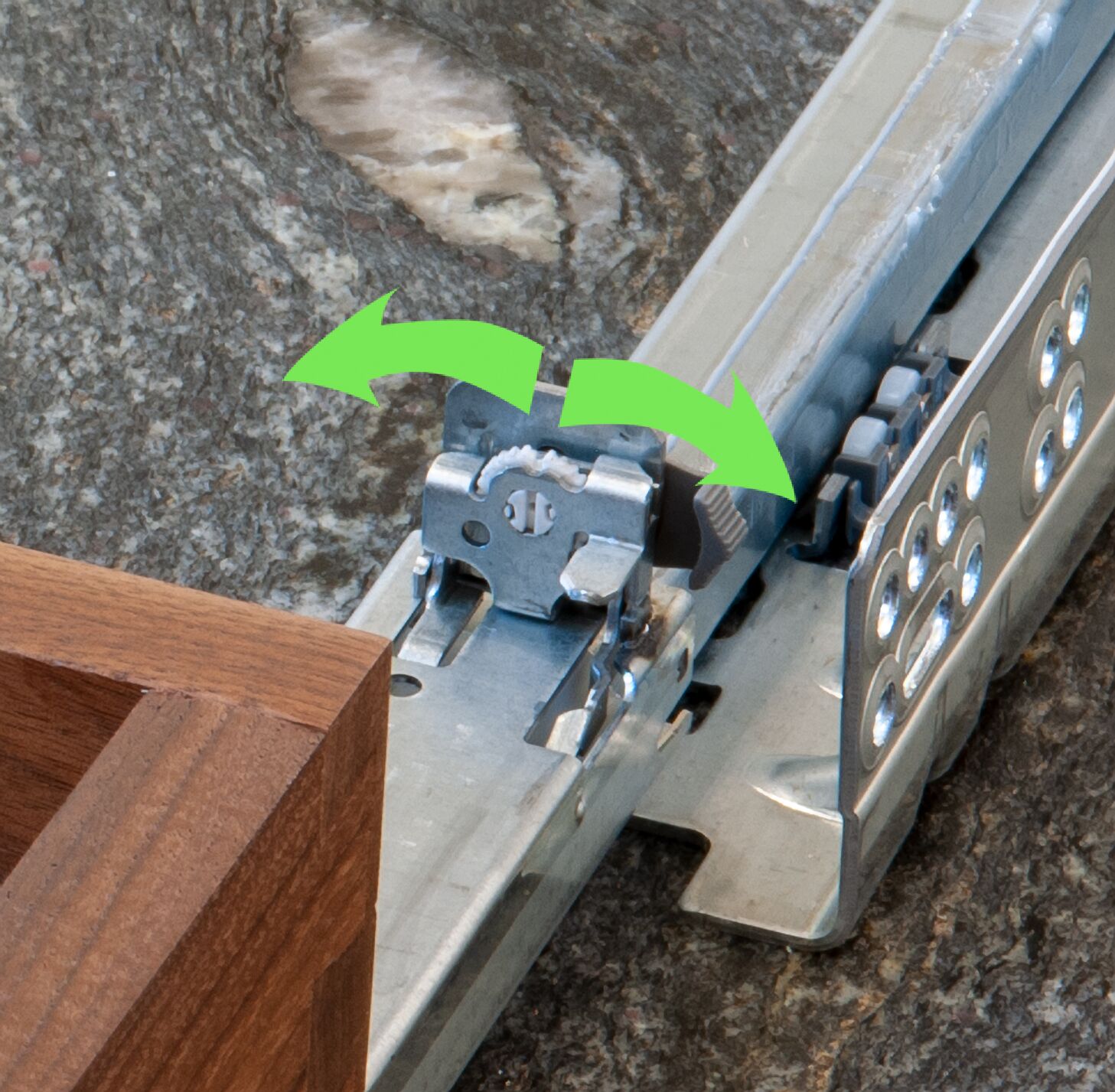 Drawer Adjustment - Crown Point Cabinetry