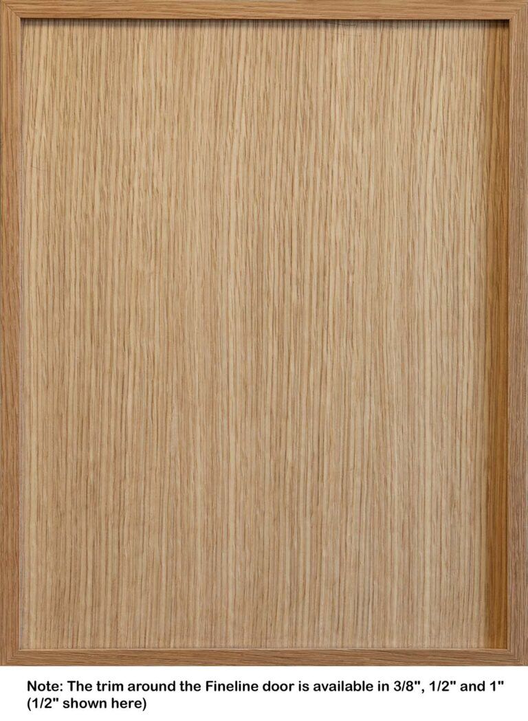 Fineline Door on Frameless Face - Crown Point Cabinetry